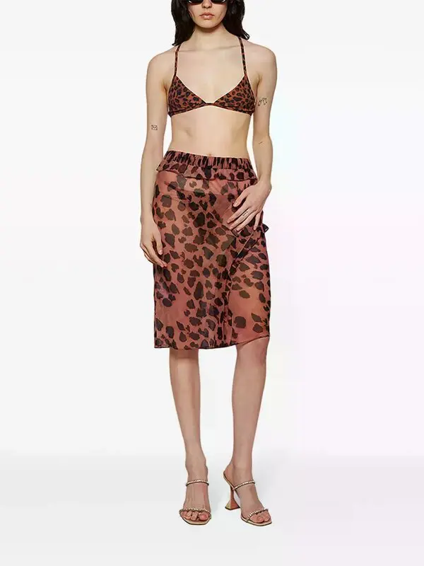 Christopher Esber Leopard-print Bikini Bottoms