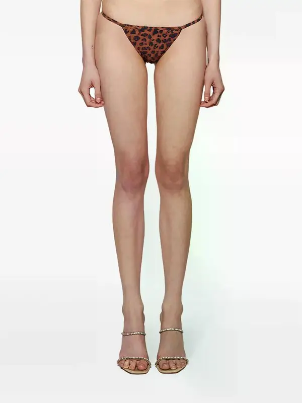 Christopher Esber Leopard-print Bikini Bottoms