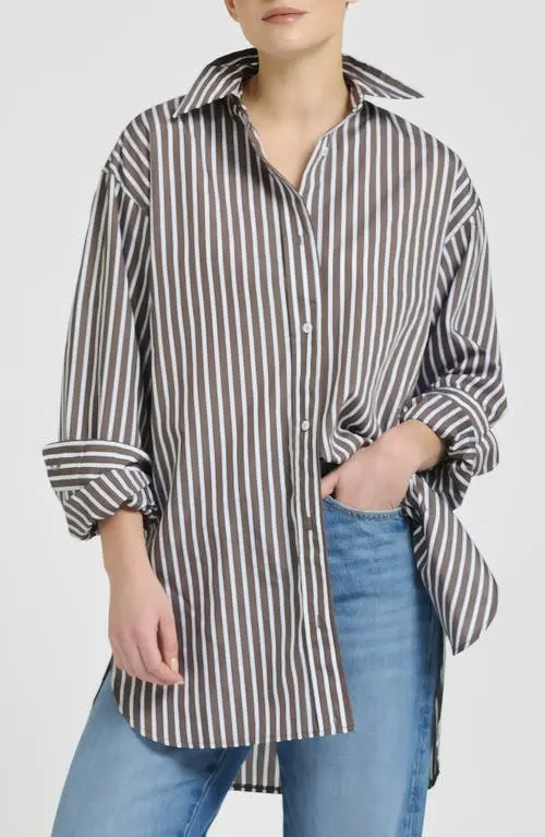 SHIRTY Stripe Boyfriend Shirt