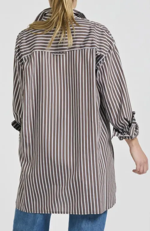 SHIRTY Stripe Boyfriend Shirt