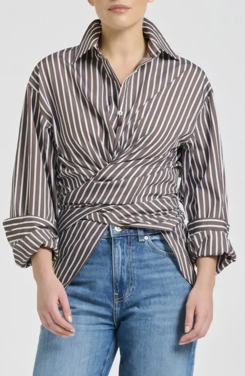 SHIRTY Stripe Boyfriend Shirt
