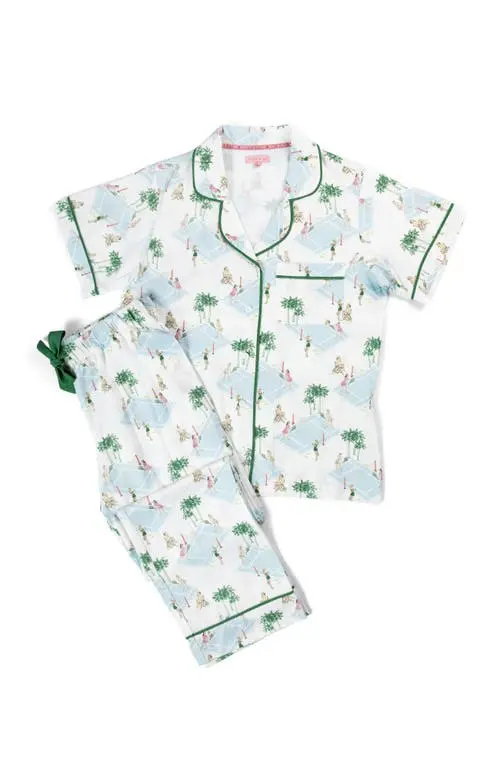 KATIE KIME Palm Courts Pajama Pants Set