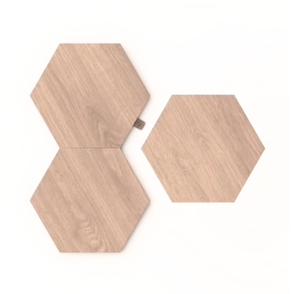 NANOLEAF Elements Expansion Pack | Birchwood Hexagons - Multicolor