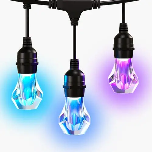 NANOLEAF Matter Smart Outdoor String Lights Expansion Pack 49ft - Multicolor