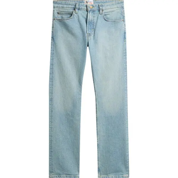 Tecovas Slim Straight Stretch Denim Jeans - Light Stone Wash