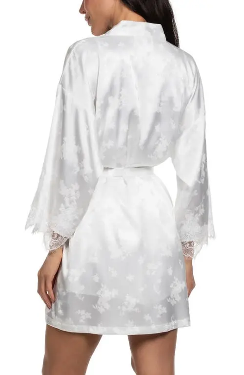 IN BLOOM BY JONQUIL Shane Jacquard Satin Robe - Ivory