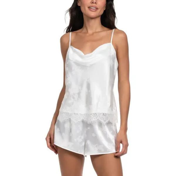 IN BLOOM BY JONQUIL Shane Satin Jacquard Short Pajamas - Ivory