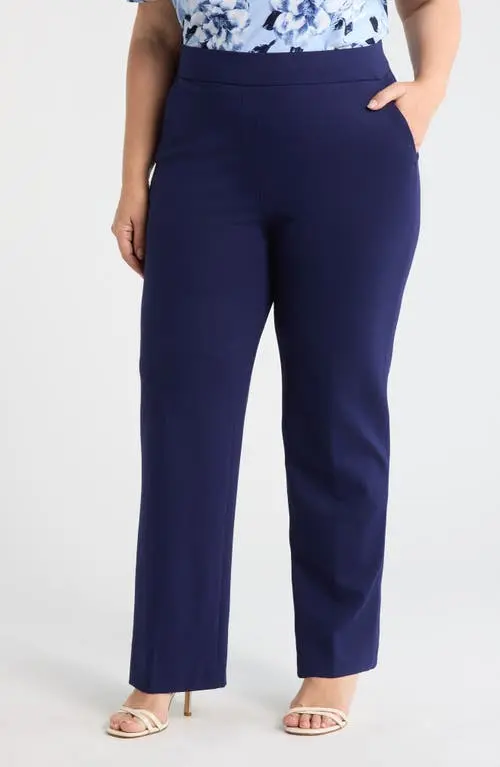 Anne Klein Straight Leg Pull On Pants