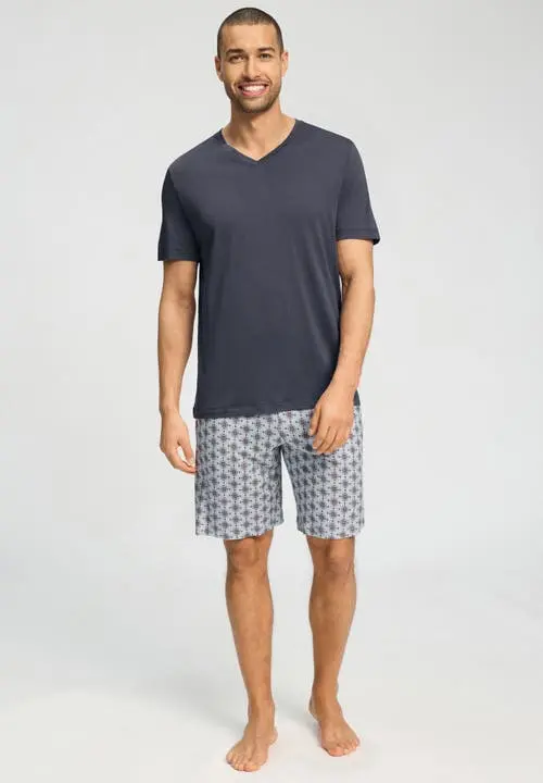 Hanro Night & Day Cotton And Tencel V-neck Pajama Set