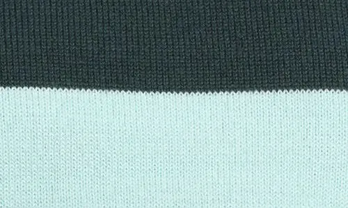 ISAAC MIZRAHI NEW YORK Floral Button Rugby Sweater - Teal/multi