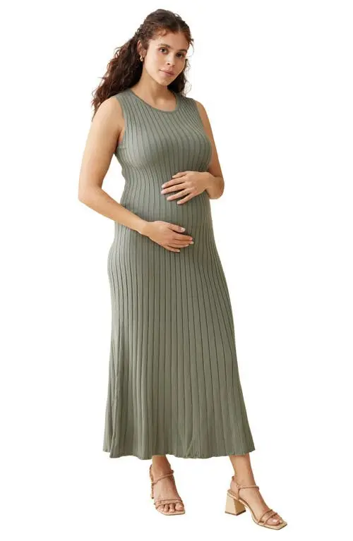 Ingrid & Isabel® Sleeveless Maternity Sweater Dress - Agave