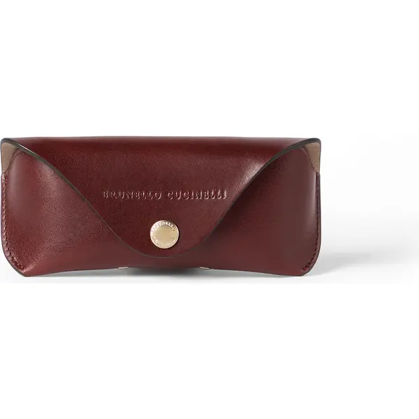 Brunello Cucinelli Calfskin Glasses Case - Wine