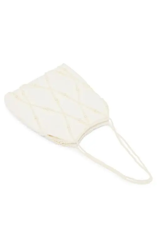 Dolce Vita Faux Pearl Satin Bag