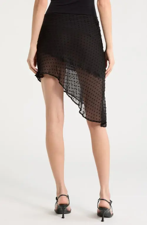 BELLA VENICE The Harley Asymmetric Miniskirt - Black
