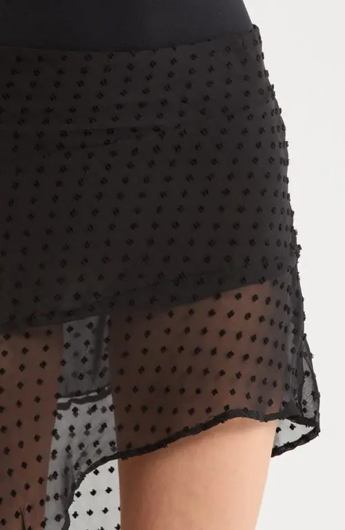 BELLA VENICE The Harley Asymmetric Miniskirt - Black