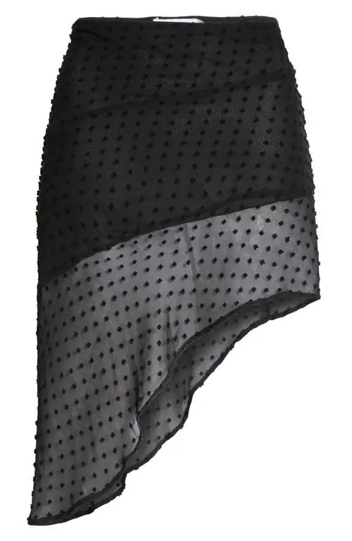BELLA VENICE The Harley Asymmetric Miniskirt - Black