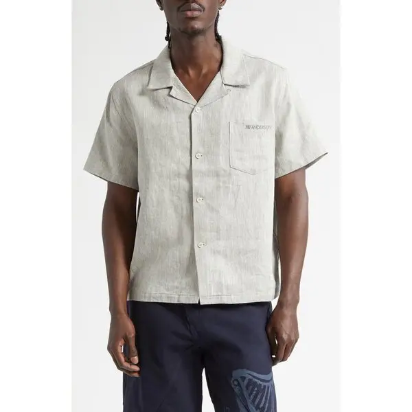 JW Anderson X Guinness Jacquard Linen & Cotton Camp Shirt