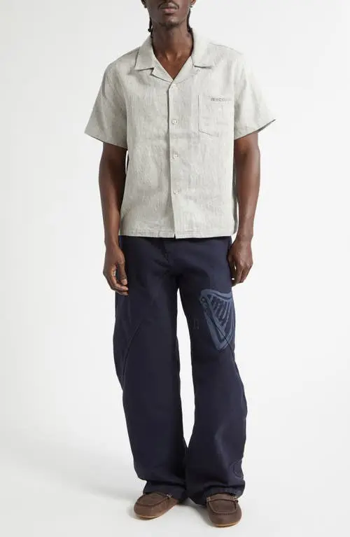 JW Anderson X Guinness Jacquard Linen & Cotton Camp Shirt