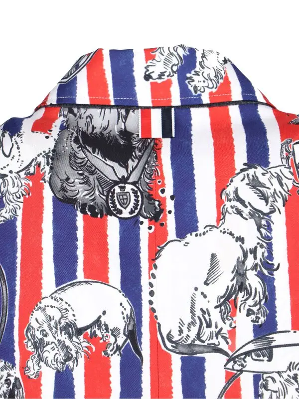 Thom Browne Printed Silk Blazer - Multi