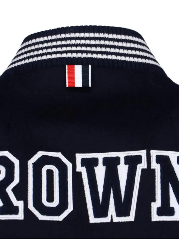Thom Browne Varsity Bomber Jacket - Blue