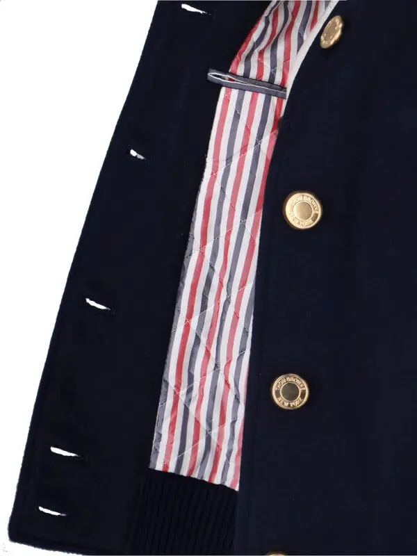 Thom Browne Varsity Bomber Jacket - Blue