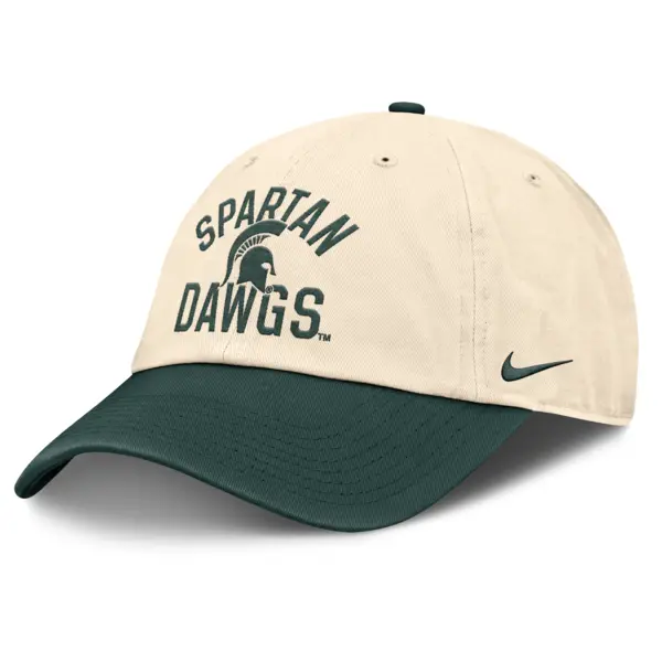 Nike Michigan State Primetime Two-tone Club Adjustable Hat - Brown