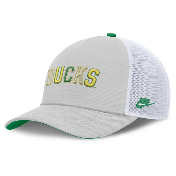 Nike Oregon Legacy Basketball Rise College Trucker Adjustable Hat - Grey