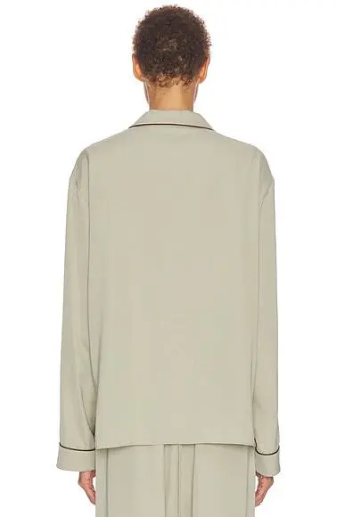THE ROW Clarinda Silk Shirt - Cloudy Beige