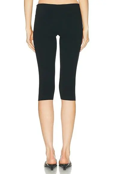 TOTEME Capri Knit Legging - Black