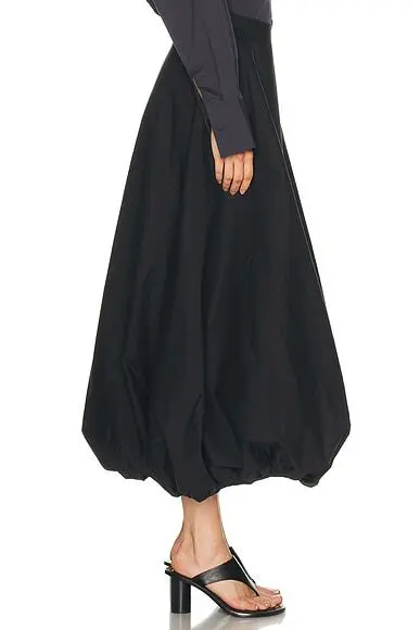 BY MALENE BIRGER Aubrey Bubble Hem Skirt - Black