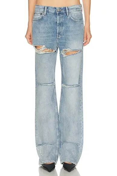 Acne Studios 2010f Light Crow Wide Leg Jeans