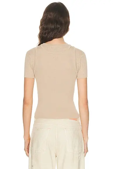 Acne Studios Kred Thin Rib Top