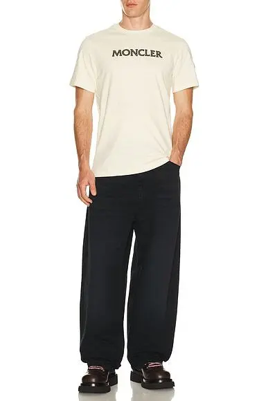 Moncler Short Sleeve Tee - Ivory