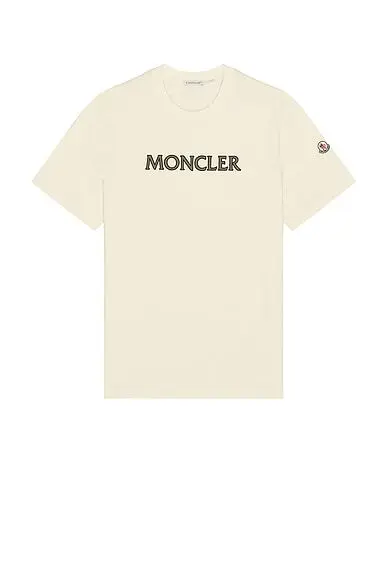 Moncler Short Sleeve Tee - Ivory