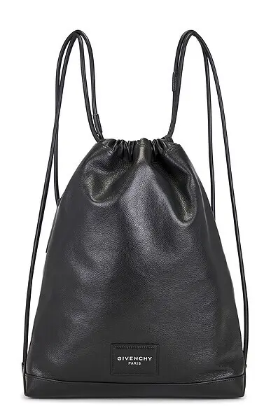 Givenchy Antigona Stamped Drawstring Backpack - Black
