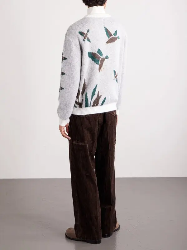 HUMAN MADE Wide-leg Pleated Corduroy Trousers
