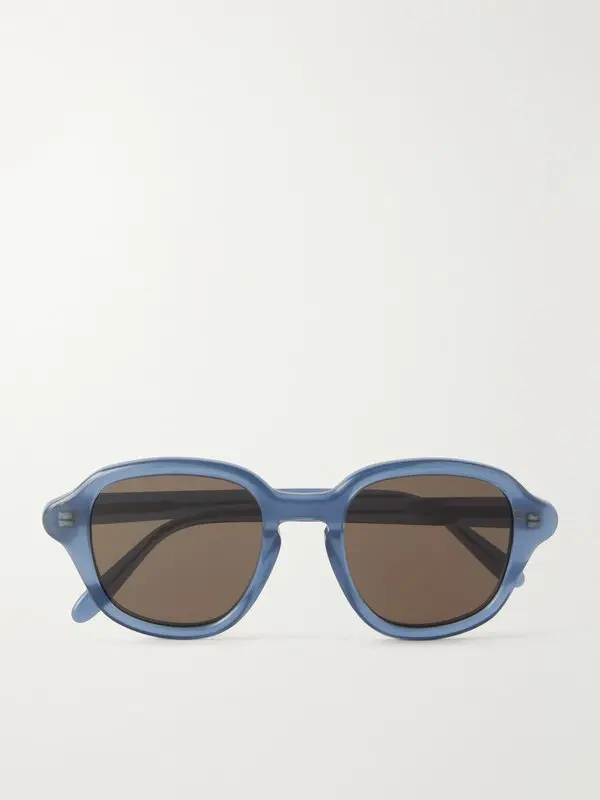 Loewe Acetate Round Frame Sunglasses - Blue