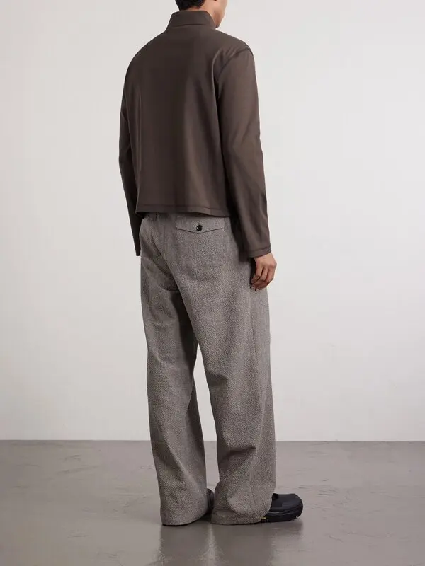 AMOMENTO Cotton Zip-up Sweater