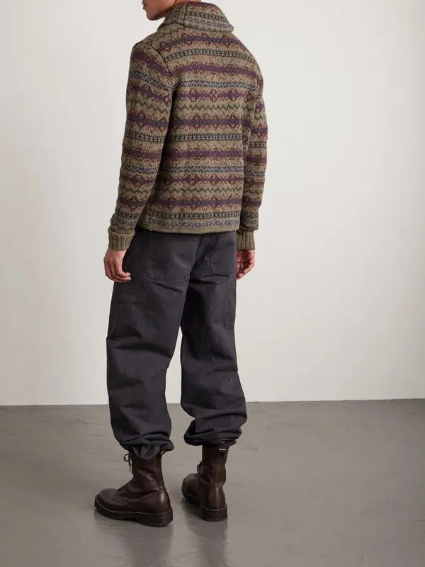 Ralph Lauren Shawl-collar Fair Isle Wool Cardigan