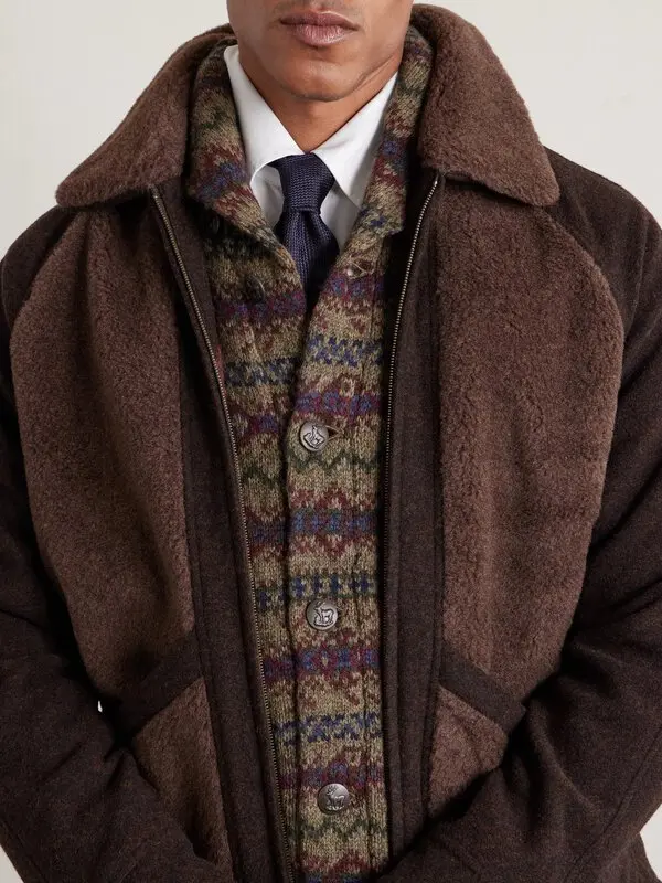 Ralph Lauren Shawl-collar Fair Isle Wool Cardigan