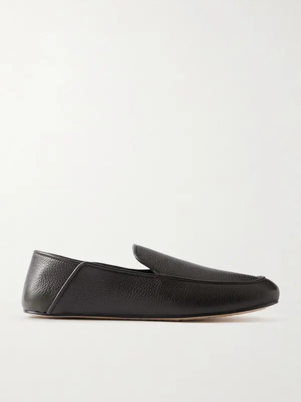 George Cleverley Mayfair Collapsible-heel Full-grain Leather Loafers
