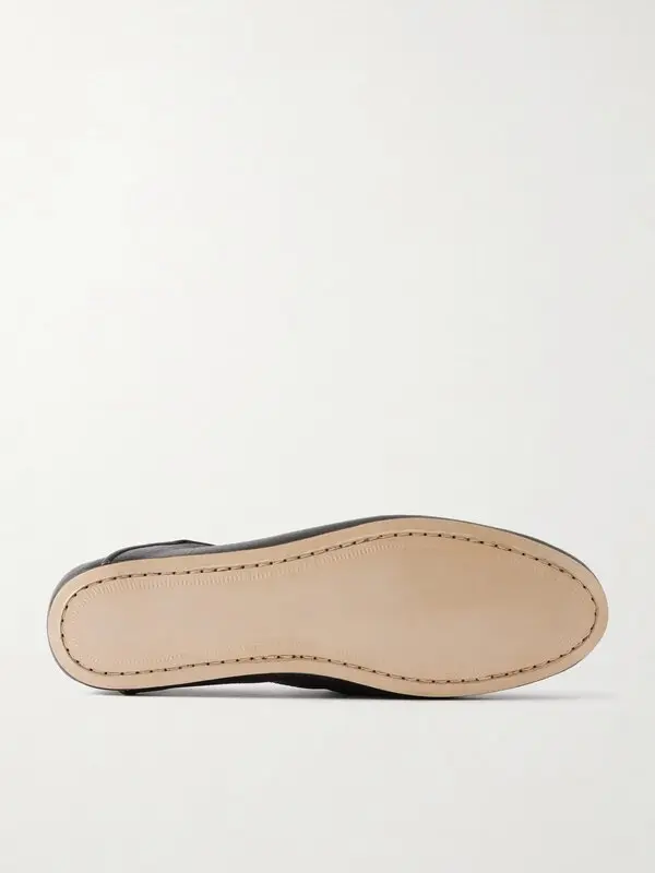 George Cleverley Mayfair Collapsible-heel Full-grain Leather Loafers