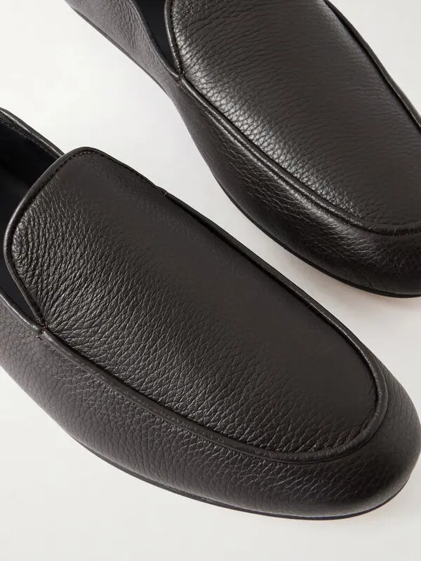 George Cleverley Mayfair Collapsible-heel Full-grain Leather Loafers