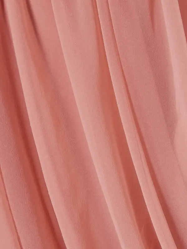 ABADIA Gathered Chiffon Top
