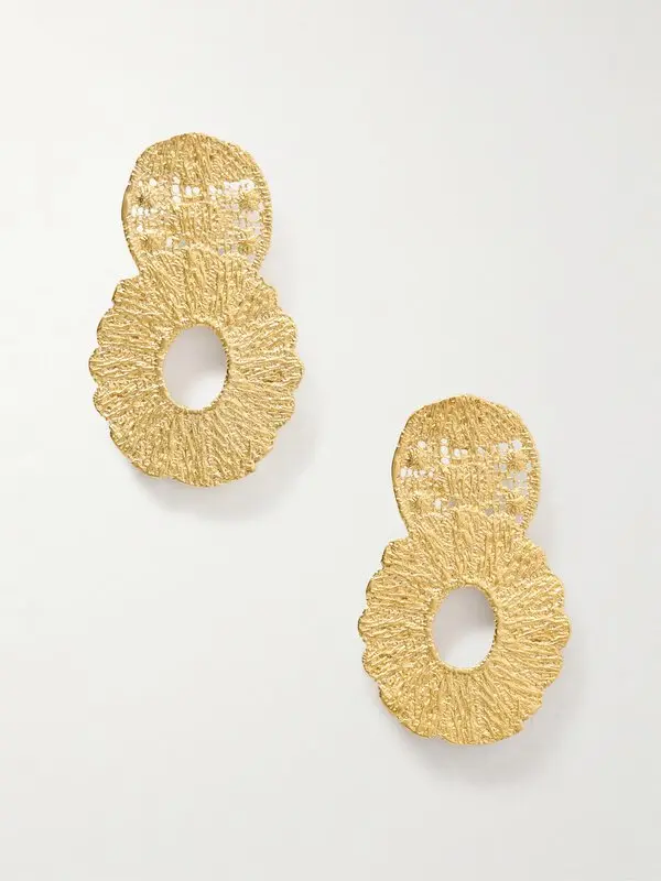 YSSO Amaryllis Tone Earrings - Gold