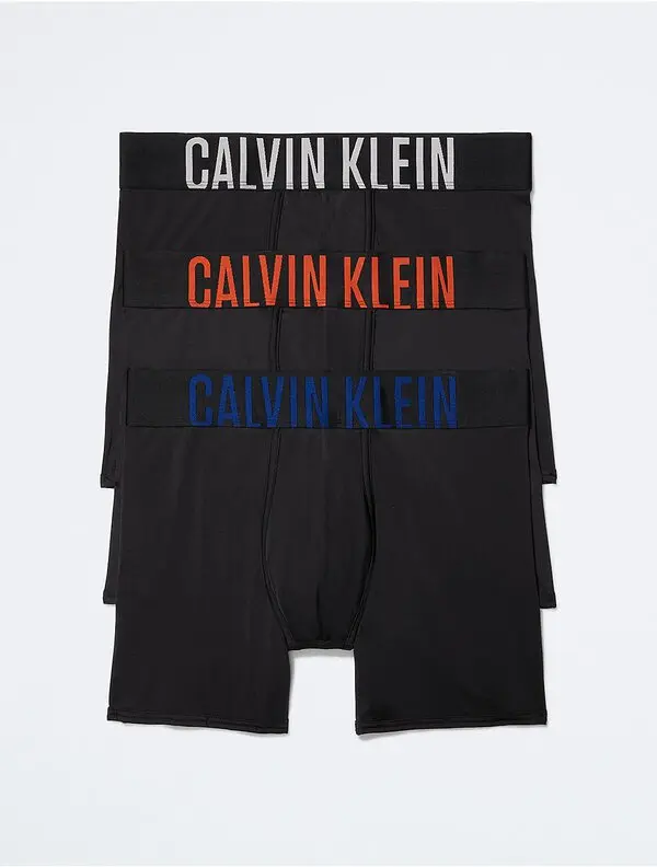 Calvin Klein Intense Power Micro 3-pack Boxer Brief - Black/fiesta/creamy White/midnight Blue