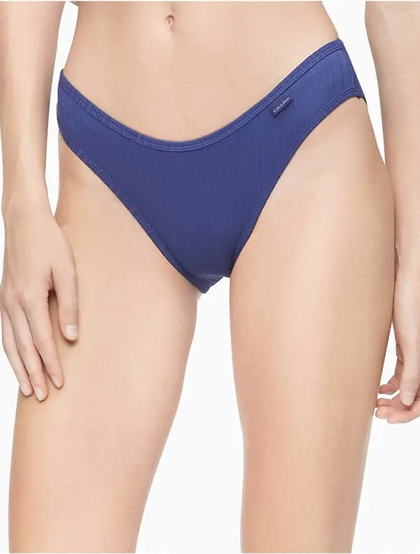 Calvin Klein Ribbed Bikini - Soft Grape