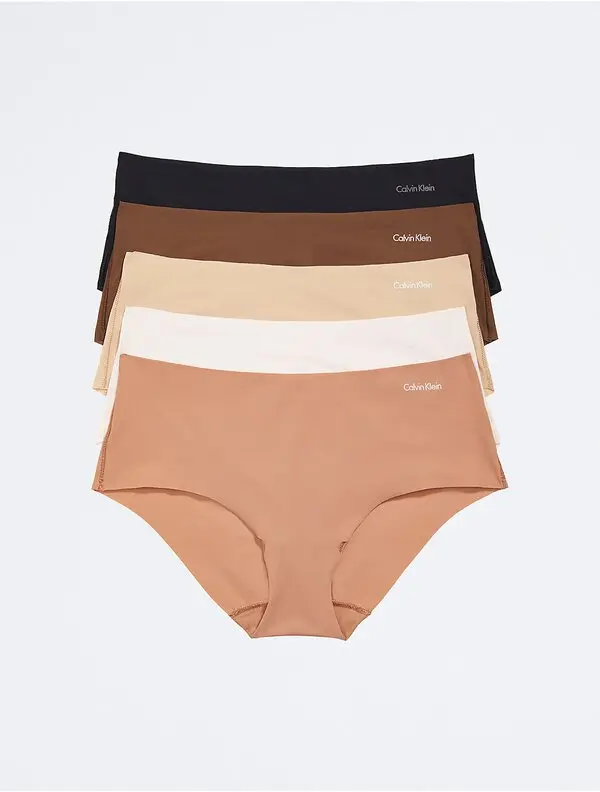 Calvin Klein Invisibles 5-pack Hipster - Nymphs Thigh/light Caramel/light Chestnut/chestnut/black