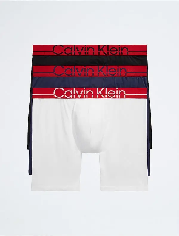 Calvin Klein Pro Fit 3-pack Long Boxer Brief - Black/blue Shadow/white