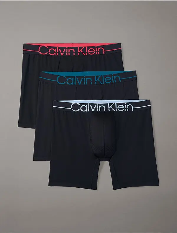 Calvin Klein Pro Fit 3-pack Long Boxer Brief - Black/raspberry Sorbet/chesapeake Bay/aquatic